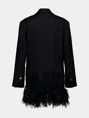 PAULA Marys Embroidered Blazer With Feathers