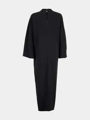 PAULA Areta Black Sequin Embroidered Kaftan