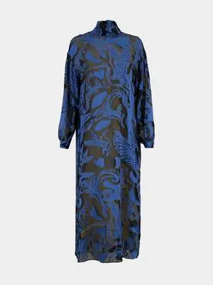 PAULA Ophelia Devoré Turtleneck Dress