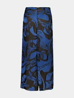 PAULA Rubina Devoré Pencil Skirt