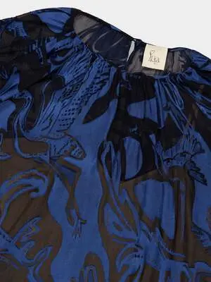 PAULA Liatris Devoré Blouse