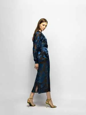 PAULA Liatris Devoré Blouse