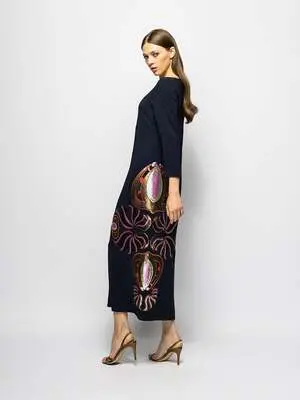 PAULA Name Bellona Sequin Embroidered Long Dress