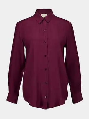 PAULA Name' Amethyst Winetasting Silk Shirt