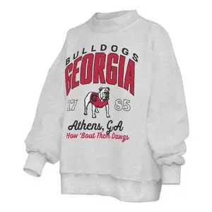 PRESSBOX Georgia Bulldogs Reversible Sweatshirt