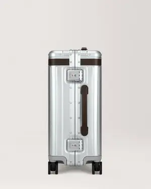CARL FRIEDRIK Aluminium Carry-on Luggage - Silver/chocolate