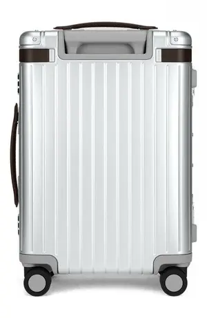 CARL FRIEDRIK Aluminium Carry-on Luggage - Silver/chocolate