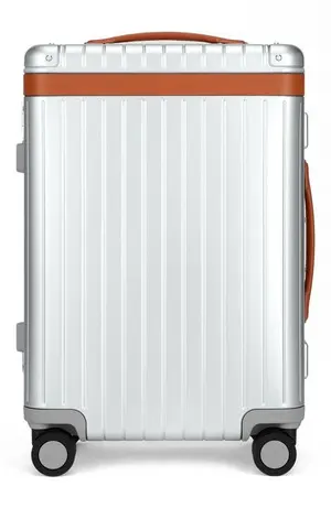 CARL FRIEDRIK The Aluminium Carry-on - Silver/cognac