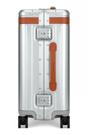 CARL FRIEDRIK Aluminium Carry-on Luggage - Silver/cognac