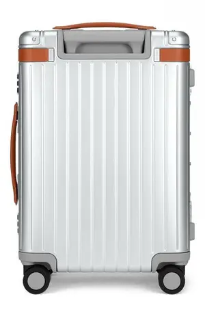 CARL FRIEDRIK Aluminium Carry-on Luggage - Silver/cognac