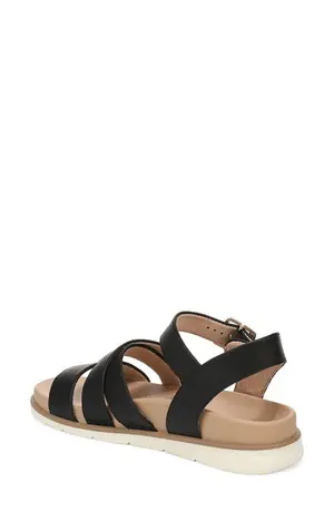 Dr. Scholl'S Free Life Quarter Strap Sandal - Black