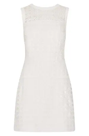 MILLY Moira Lace Sleeveless Mini Dress