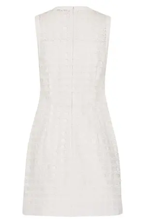 MILLY Moira Lace Sleeveless Mini Dress