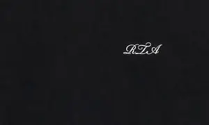 RtA Terry Muscle Tee - Black Cursive