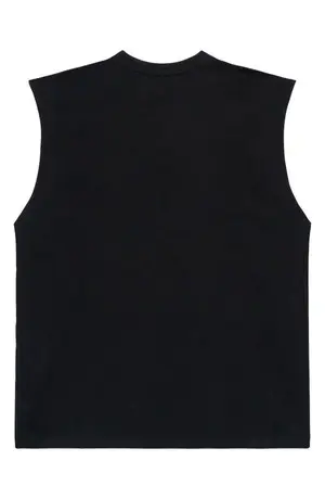 RtA Terry Muscle Tee - Black Cursive