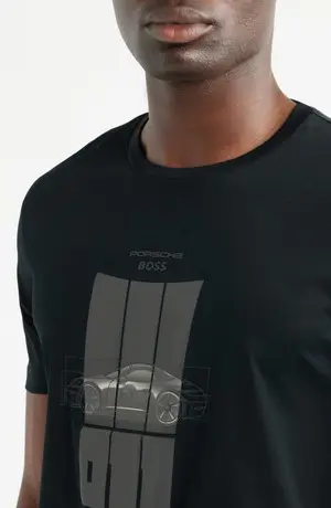 BOSS Porsche Spirit 70 Grx 1 Graphic T-shirt - Black