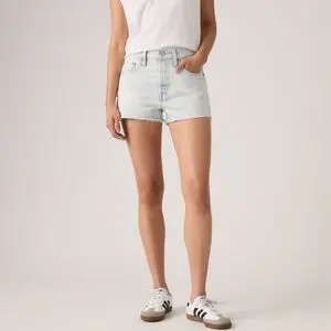 LEVI'S 501 High Rise Denim Shorts - Glacial Pace