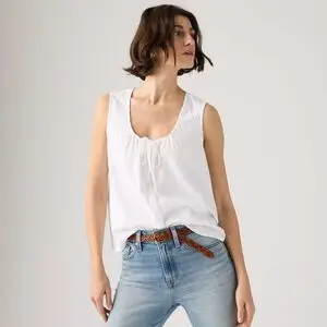 LEVI'S Levi's Luella Blouse With Tie Neck Detail Bright White