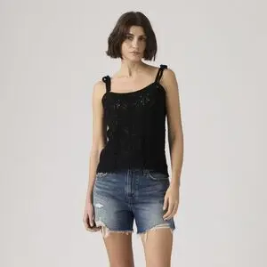 LEVI'S Abbey Tie-shoulder Sweater Tank Top - Anthracite Night