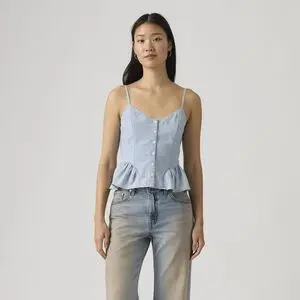 LEVI'S Monet Blouse With Adjustable Straps And Button-up Front - Soft Current