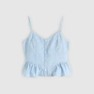 LEVI'S Monet Blouse With Adjustable Straps And Button-up Front - Soft Current