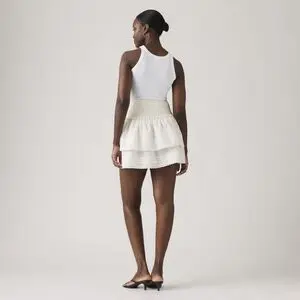 LEVI'S Raquel Smocked Mini Skirt - Cloud Dancer