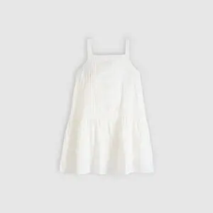 LEVI'S Kate Mini Dress With Square Neckline And Tiered Design - Cloud Dancer