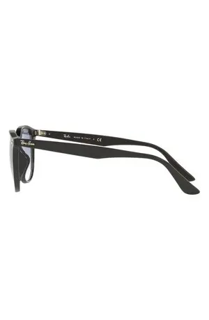Ray-ban Round Frame Sunglasses - Black/clear Gradient Blue