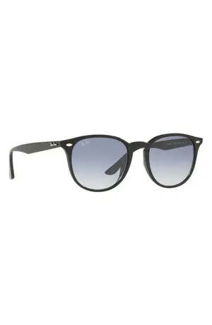 Ray-ban Round Frame Sunglasses - Black/clear Gradient Blue