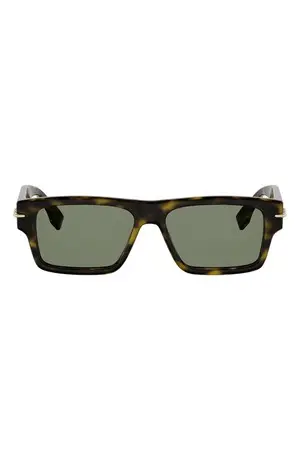 Fendi Selleria Rectangular Sunglasses - Sblk