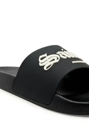 ALLSAINTS Saint Slide Sandals With Logo Detailing