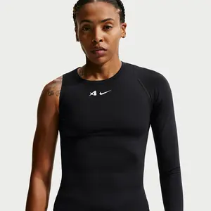 Nike A'ja Wilson Asymmetric Reversible Dri-fit Basketball Top - Black