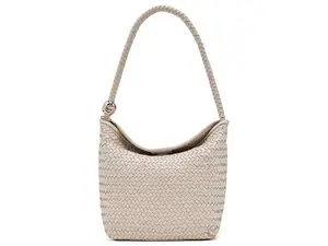 Madewell Handwoven Shoulder Bag With Beads - Bone