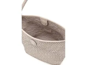 Madewell Handwoven Shoulder Bag With Beads - Bone