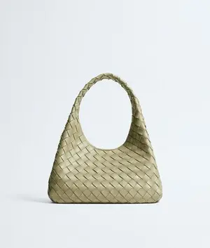 Bottega Veneta Small Campana - Travertine