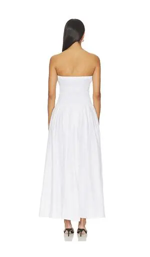 Susana Monaco Strapless Smocked Waist Maxi Dress - Sugar