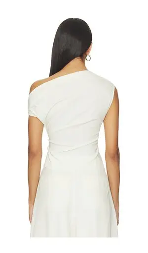 THE SEI Off-the-shoulder Draped Top - Cream
