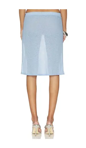 SIEDRES Floral Sequin Embroidered Midi Skirt
