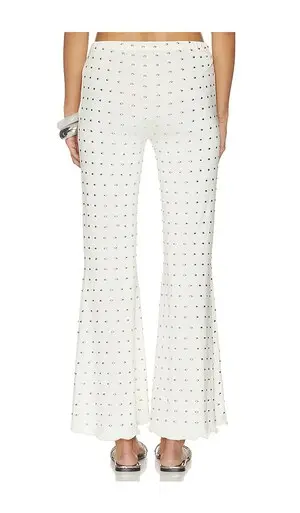 SIEDRES Jeslynn Flare Leggings With Studded Detail