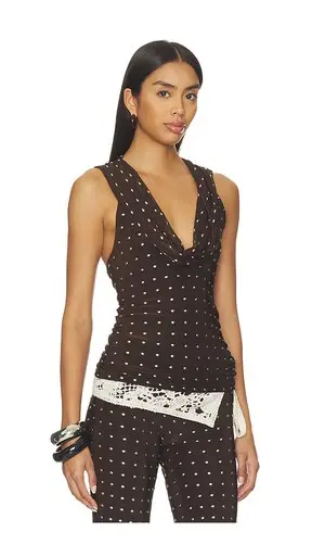 SIEDRES Hunni Top With Studded Detail