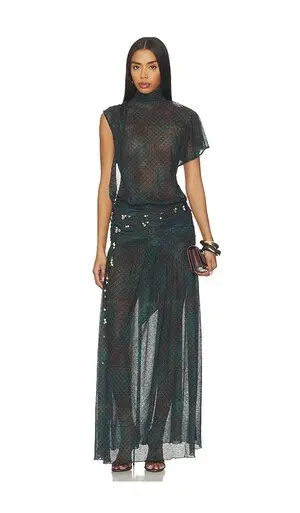 SIEDRES Dakota Halterneck Maxi Dress