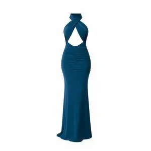 CHIARELLA Hera Halterneck Gown - Blue