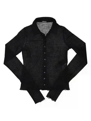 ANN DEMEULEMEESTER Jacquard Slim Fit Jersey Shirt