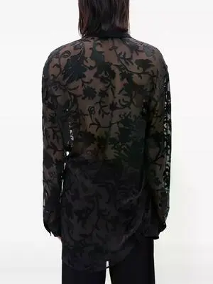ANN DEMEULEMEESTER Mark Floral Pocket Shirt