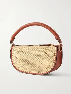 Chloé Marcie Raffia Shoulder Bag