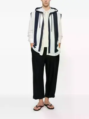 Jacquemus Le Marinière Striped Gilet Hoodie - Blue