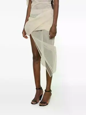 Rick Owens Draped Calf Skirt