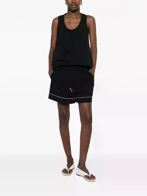 Sportmax Piped Drawstring Shorts - Black