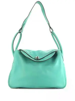 Hermès Lindy Leather Handbag - Blue