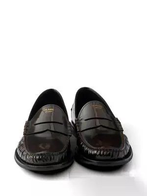 Prada Brushed Leather Loafers